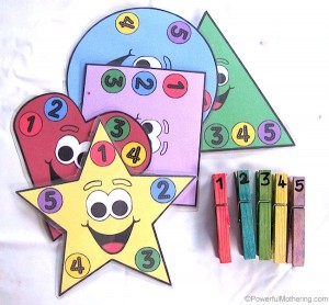 Shapes, Counting and Colors Busy Bag – Lesson Plans