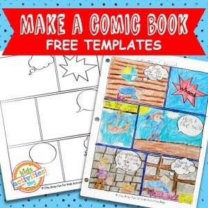 Encourage Writing and Storytelling with Printable Comic Book Templates ...