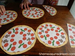 Using Pizza to Teach Fractions – Lesson Plans