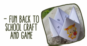 Printable Back to School Chatterbox – Lesson Plans