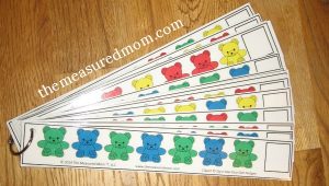 Printable Bear Counter Pattern Strips – Lesson Plans