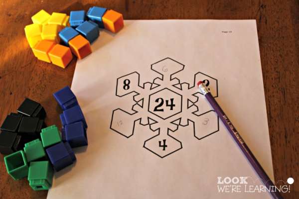 Snowflake Math Factors DooDle Works Snowflake Math Factors DooDle Works