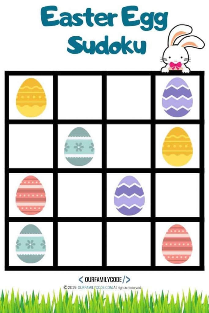 Easter Egg Sudoku Puzzle – Lesson Plans