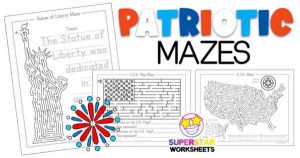 America Mazes for Fourth of July or Road Trips – Lesson Plans