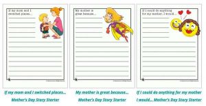 Mother’s Day Writing Prompts – Lesson Plans