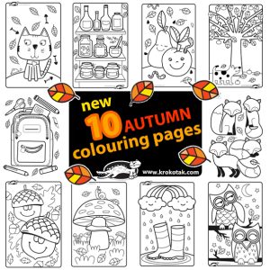 10 Cute Coloring Pages for Fall – Lesson Plans