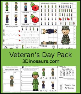 Veterans Day Activity Pack for Kids – Lesson Plans
