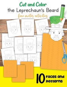 Leprechaun Beard Cutting Skills Activity Set – Lesson Plans