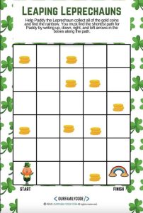 Leprechaun Sequence Coding Activity – Lesson Plans