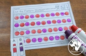 Dot Marker Pattern Printables – Lesson Plans