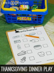 Thanksgiving Dramatic Play Printables – Lesson Plans