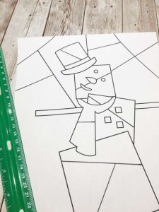 Cubist Snowman Art Activity – Lesson Plans
