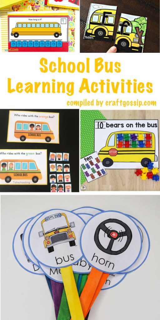 Bus Learning Activities – Lesson Plans
