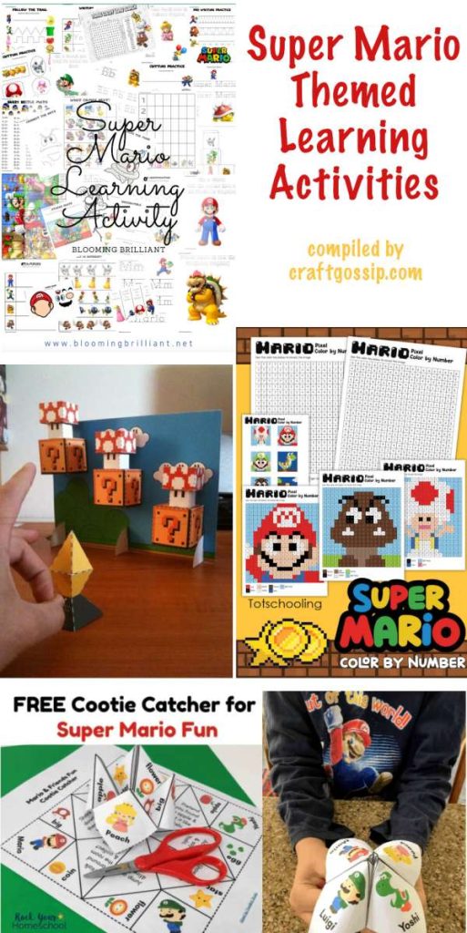 Super Mario Learning Activities – Lesson Plans