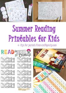 Summer Reading Printables and Tips for Parents – Lesson Plans