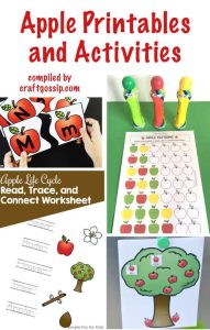 Apple Printables and Activities – Lesson Plans