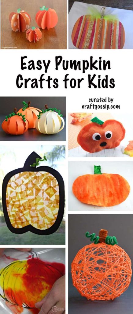 Easy Pumpkin Crafts for Kids – Lesson Plans