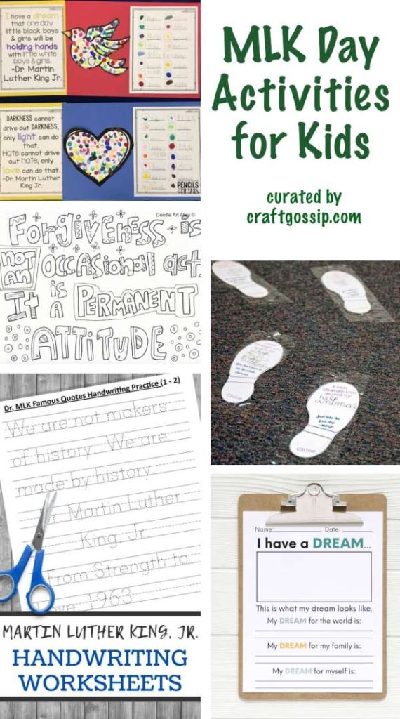 Martin Luther King Jr. Day Activities for Kids – Lesson Plans