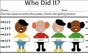 Who Did It Printables – Lesson Plans