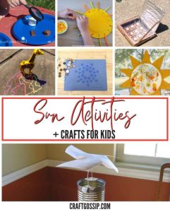 Sun Activities for Kids – Lesson Plans