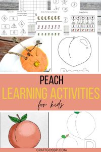 Peach Themed Learning Activities – Lesson Plans